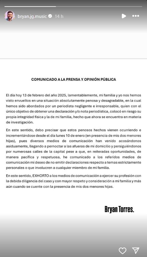 Bryan Torres y Samahara Lobatón dicen que los medios los 'acosan': "Es ...