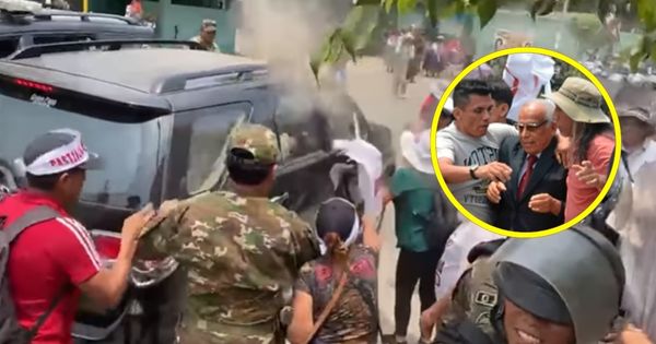 Pedro Castillo: simpatizantes del expresidente arrojaron botellas y ...